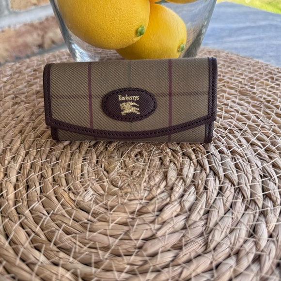 Burberry | Accessories | Burberry Plaid Key Holder Brown And Black ...